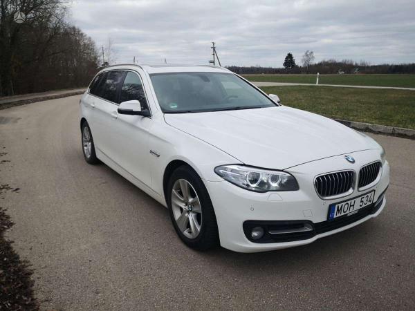 White BMW 520 2014 in Panevezys, with an engine capacity of 2.00 L and mileage of 320 thousand km for 10500 €, photo 3 on AUTOMOTO.COM.LV