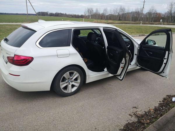 White BMW 520 2014 in Panevezys, with an engine capacity of 2.00 L and mileage of 320 thousand km for 10500 €, photo 7 on AUTOMOTO.COM.LV