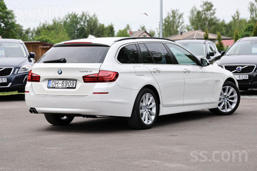 Balts BMW 520 2014 Jelgava, ar dzinēja tilpumu 2.00 L un nobraukumu 0 tūkst. km par 9750 €, foto 5 vietnē AUTOMOTO.COM.LV