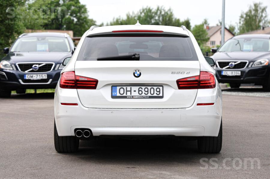 Balts BMW 520 2014 Jelgava, ar dzinēja tilpumu 2.00 L un nobraukumu 0 tūkst. km par 9750 €, foto 6 vietnē AUTOMOTO.COM.LV