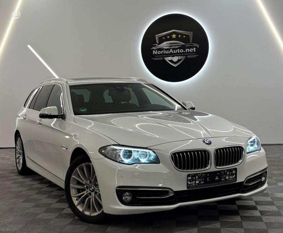 White BMW 520 2014 in Marijampole, with an engine capacity of 2.00 L and mileage of 354 thousand km for 10250 €, photo 1 on AUTOMOTO.COM.LV