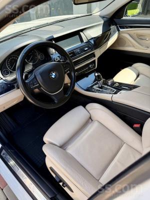 White BMW 520 2014 in Ogre, with an engine capacity of 2.00 L and mileage of 265 thousand km for 9100 €, photo 4 on AUTOMOTO.COM.LV
