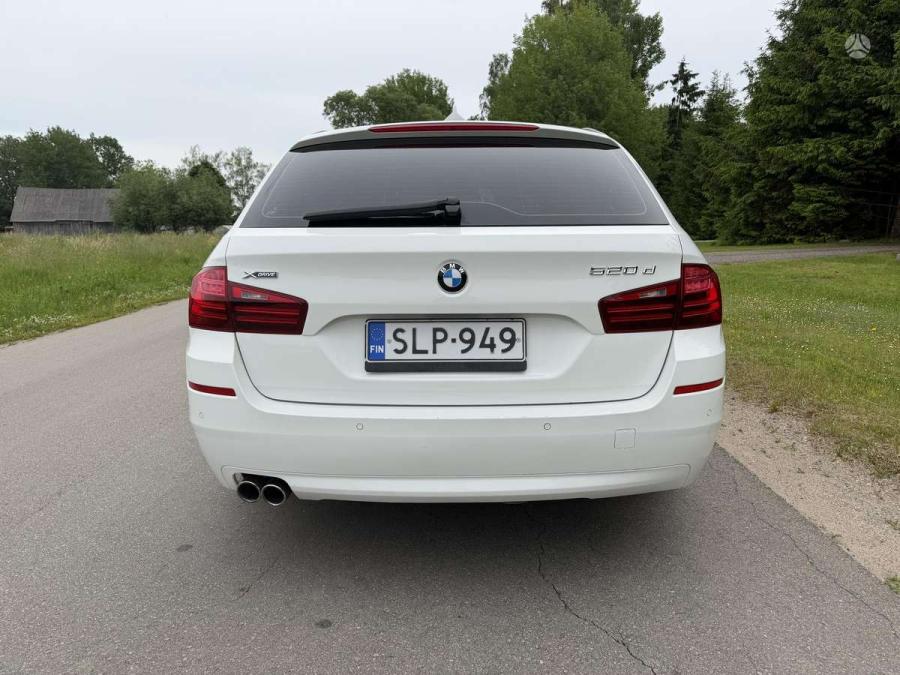 White BMW 520 2014 in Kelme, with an engine capacity of 2.00 L and mileage of 411 thousand km for 7250 €, photo 7 on AUTOMOTO.COM.LV