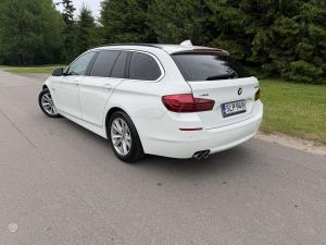 White BMW 520 2014 in Kelme, with an engine capacity of 2.00 L and mileage of 411 thousand km for 7250 €, photo 8 on AUTOMOTO.COM.LV