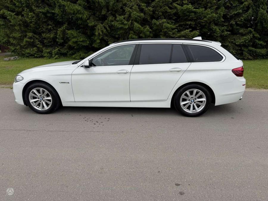 White BMW 520 2014 in Kelme, with an engine capacity of 2.00 L and mileage of 411 thousand km for 7250 €, photo 9 on AUTOMOTO.COM.LV