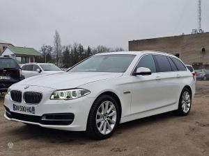 White BMW 520 2015 in Taurage, with an engine capacity of 2.00 L and mileage of 216 thousand km for 10200 €, photo 11 on AUTOMOTO.COM.LV