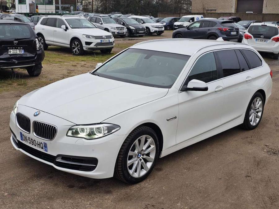 White BMW 520 2015 in Taurage, with an engine capacity of 2.00 L and mileage of 216 thousand km for 10200 €, photo 14 on AUTOMOTO.COM.LV