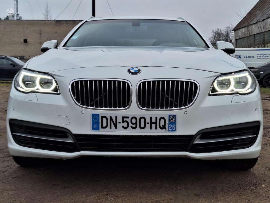 White BMW 520 2015 in Taurage, with an engine capacity of 2.00 L and mileage of 216 thousand km for 10200 €, photo 18 on AUTOMOTO.COM.LV