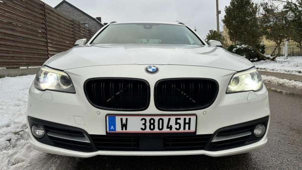White BMW 520 2015 in Vilnius, with an engine capacity of 2.00 L and mileage of 277 thousand km for 11050 €, photo 2 on AUTOMOTO.COM.LV