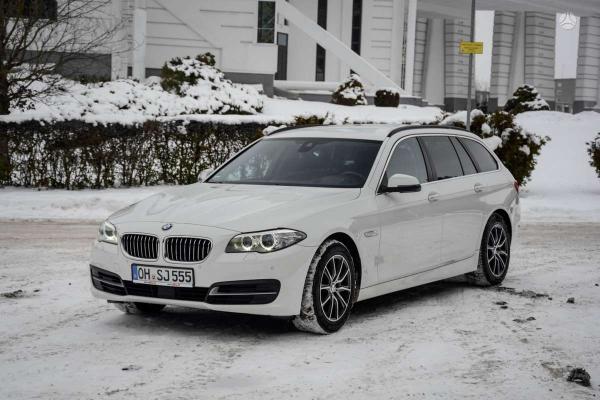 White BMW 520 2015 in Elektrenai, with an engine capacity of 2.00 L and mileage of 248 thousand km for 11450 €, photo 1 on AUTOMOTO.COM.LV