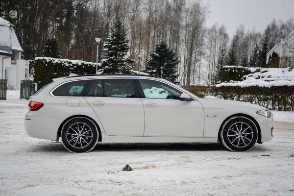 White BMW 520 2015 in Elektrenai, with an engine capacity of 2.00 L and mileage of 248 thousand km for 11450 €, photo 4 on AUTOMOTO.COM.LV