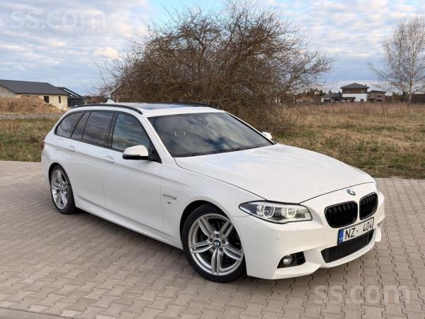 White BMW 520 2015 in Riga, with an engine capacity of 2.00 L and mileage of 234 thousand km for 15000 €, photo 1 on AUTOMOTO.COM.LV