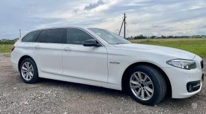 White BMW 520 2015 in Kaunas, with an engine capacity of 2.00 L and mileage of 350 thousand km for 5800 €, photo 4 on AUTOMOTO.COM.LV