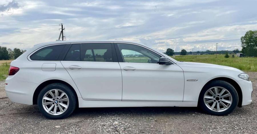 White BMW 520 2015 in Kaunas, with an engine capacity of 2.00 L and mileage of 350 thousand km for 5800 €, photo 5 on AUTOMOTO.COM.LV