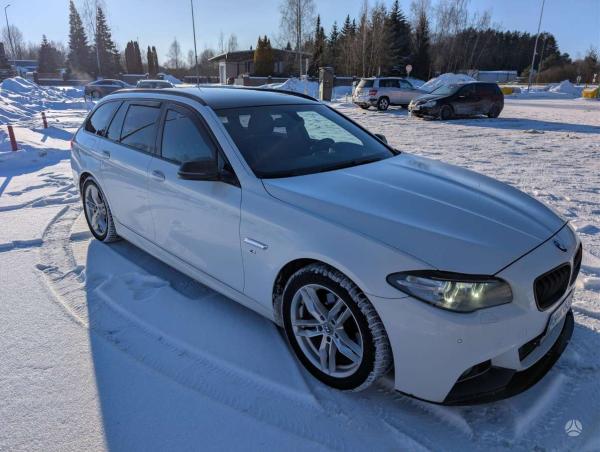 White BMW 520 2016 in Kaunas, with an engine capacity of 2.00 L and mileage of 415 thousand km for 7850 €, photo 1 on AUTOMOTO.COM.LV