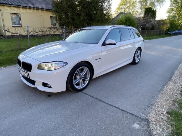White BMW 520 2016 in Jelgava, with an engine capacity of 2.00 L and mileage of 284 thousand km for 13350 €, photo 1 on AUTOMOTO.COM.LV