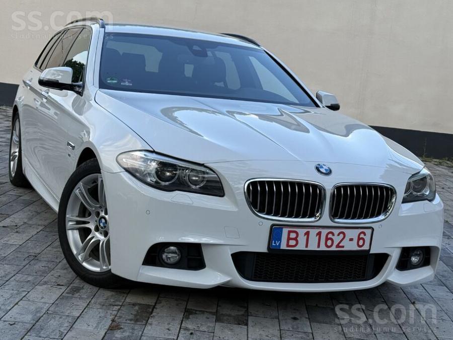 White BMW 520 2016 in Riga, with an engine capacity of 2.00 L and mileage of 247 thousand km for 13200 €, photo 1 on AUTOMOTO.COM.LV