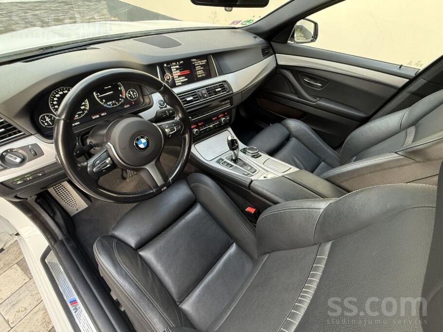 White BMW 520 2016 in Riga, with an engine capacity of 2.00 L and mileage of 247 thousand km for 13200 €, photo 13 on AUTOMOTO.COM.LV