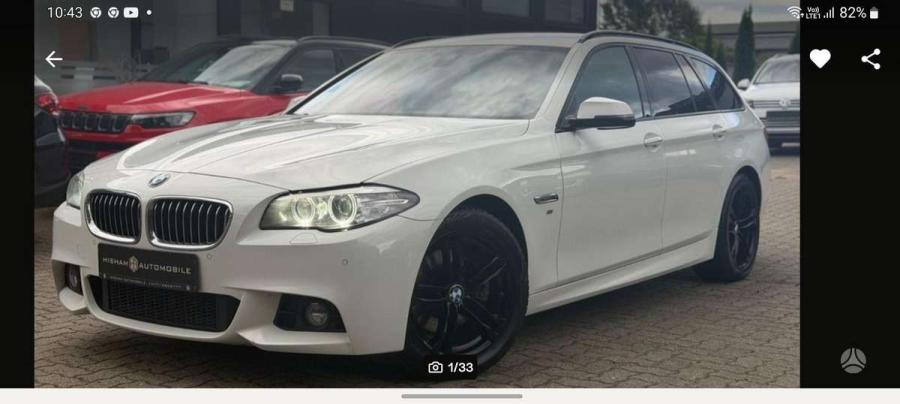 White BMW 520 2016 in Kedainiai, with an engine capacity of 2.00 L and mileage of 300 thousand km for 10899 €, photo 31 on AUTOMOTO.COM.LV