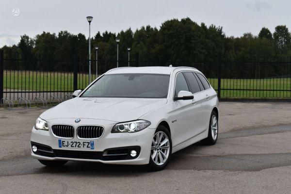 White BMW 520 2016 in Taurage, with an engine capacity of 2.00 L and mileage of 240 thousand km for 9700 €, photo 1 on AUTOMOTO.COM.LV