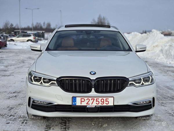 White BMW 520 2018 in Vilnius, with an engine capacity of 2.00 L and mileage of 331 thousand km for 16750 €, photo 1 on AUTOMOTO.COM.LV