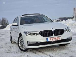White BMW 520 2018 in Vilnius, with an engine capacity of 2.00 L and mileage of 331 thousand km for 16750 €, photo 3 on AUTOMOTO.COM.LV