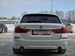 White BMW 520 2018 in Vilnius, with an engine capacity of 2.00 L and mileage of 331 thousand km for 16750 €, photo 12 on AUTOMOTO.COM.LV