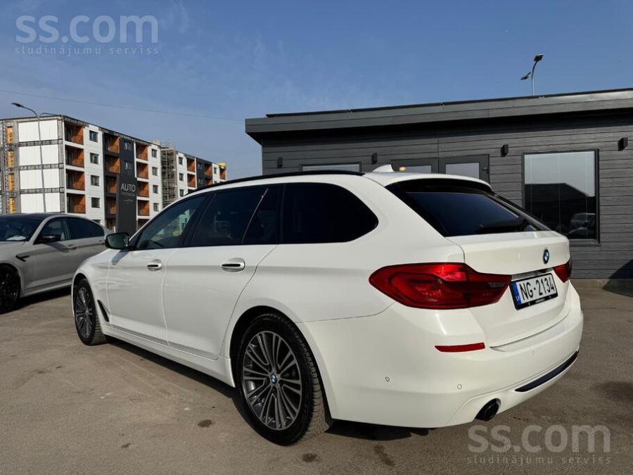 White BMW 520 2018 in Jelgava, with an engine capacity of 2.00 L and mileage of 215 thousand km for 17000 €, photo 6 on AUTOMOTO.COM.LV