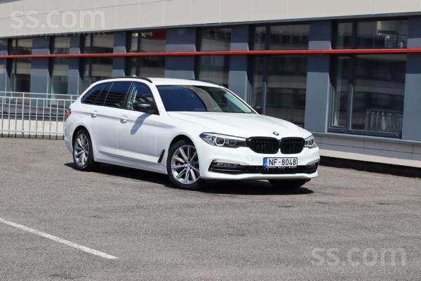 White BMW 520 2018 in Riga, with an engine capacity of 2.00 L and mileage of 278 thousand km for 14980 €, photo 1 on AUTOMOTO.COM.LV
