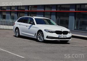 White BMW 520 2018 in Riga, with an engine capacity of 2.00 L and mileage of 278 thousand km for 14980 €, photo 1 on AUTOMOTO.COM.LV