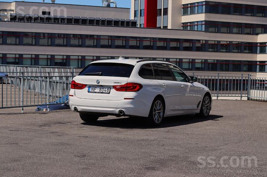 White BMW 520 2018 in Riga, with an engine capacity of 2.00 L and mileage of 278 thousand km for 14980 €, photo 7 on AUTOMOTO.COM.LV