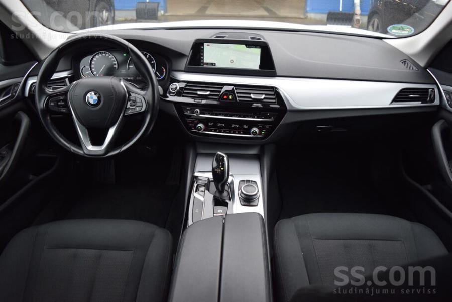 White BMW 520 2019 in Riga, with an engine capacity of 2.00 L and mileage of 327 thousand km for 13900 €, photo 4 on AUTOMOTO.COM.LV