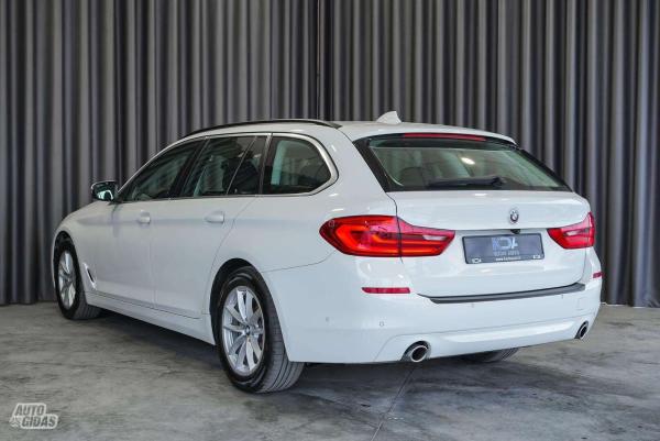 White BMW 520 2019 in Marijampole, with an engine capacity of 2.00 L and mileage of 144 thousand km for 18450 €, photo 8 on AUTOMOTO.COM.LV