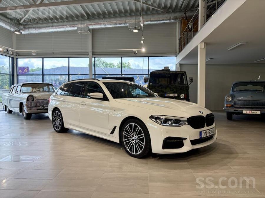 White BMW 520 2019 in Dobele, with an engine capacity of 2.00 L and mileage of 296 thousand km for 18950 €, photo 1 on AUTOMOTO.COM.LV