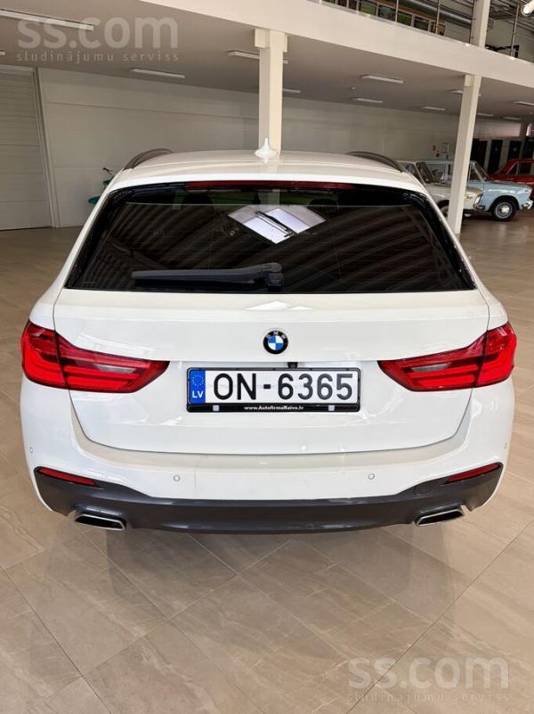 White BMW 520 2019 in Dobele, with an engine capacity of 2.00 L and mileage of 296 thousand km for 18950 €, photo 4 on AUTOMOTO.COM.LV