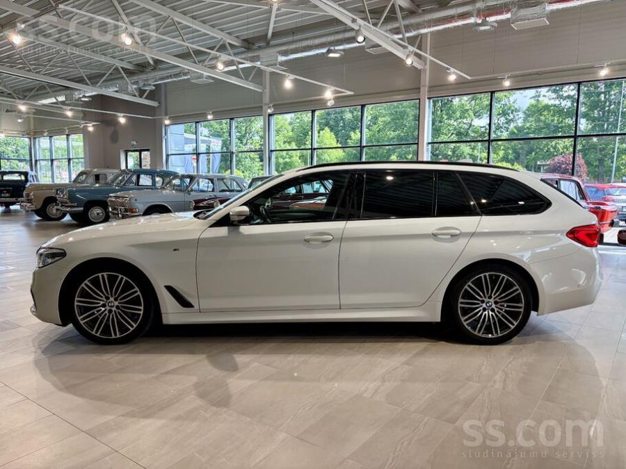 White BMW 520 2019 in Dobele, with an engine capacity of 2.00 L and mileage of 296 thousand km for 18950 €, photo 7 on AUTOMOTO.COM.LV