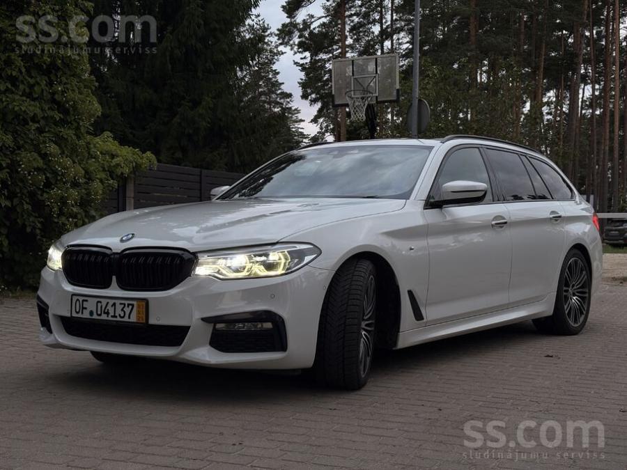 White BMW 520 2019 in Riga, with an engine capacity of 2.00 L and mileage of 0 thousand km for 18850 €, photo 1 on AUTOMOTO.COM.LV