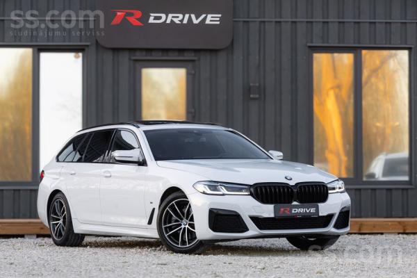 White BMW 520 2020 in Jelgava, with an engine capacity of 2.00 L and mileage of 203 thousand km for 25500 €, photo 1 on AUTOMOTO.COM.LV