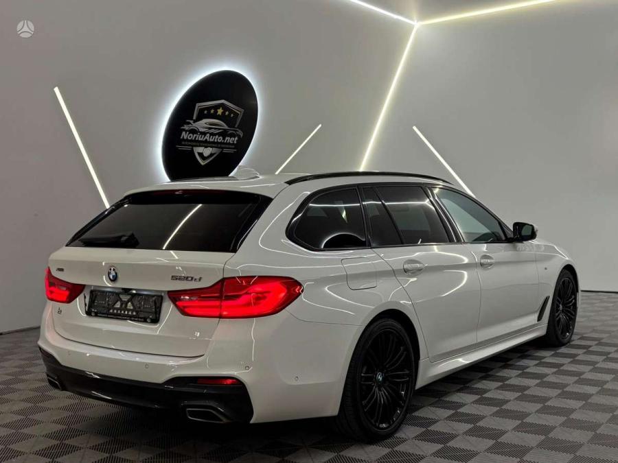 White BMW 520 2020 in Marijampole, with an engine capacity of 2.00 L and mileage of 309 thousand km for 19999 €, photo 39 on AUTOMOTO.COM.LV