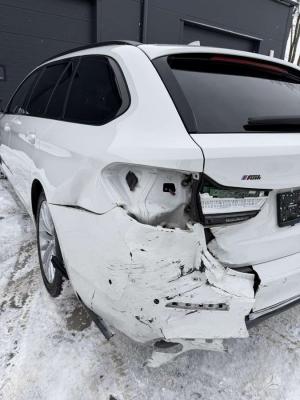 White BMW 520 2021 in Kaunas, with an engine capacity of 2.00 L and mileage of 34 thousand km for 17650 €, photo 6 on AUTOMOTO.COM.LV
