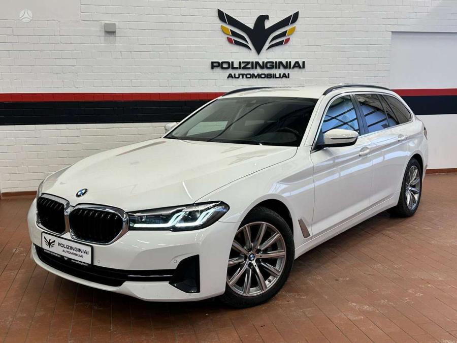 White BMW 520 2021 in Kaunas, with an engine capacity of 2.00 L and mileage of 258 thousand km for 20650 €, photo 1 on AUTOMOTO.COM.LV