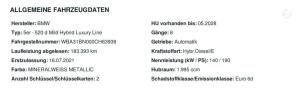 Белый БМВ 520 2021 в Радвилишкис, объемом двигателя 2.00 л и пробегом 183 тыс. км за 21600 €, фото 9 на AUTOMOTO.COM.LV
