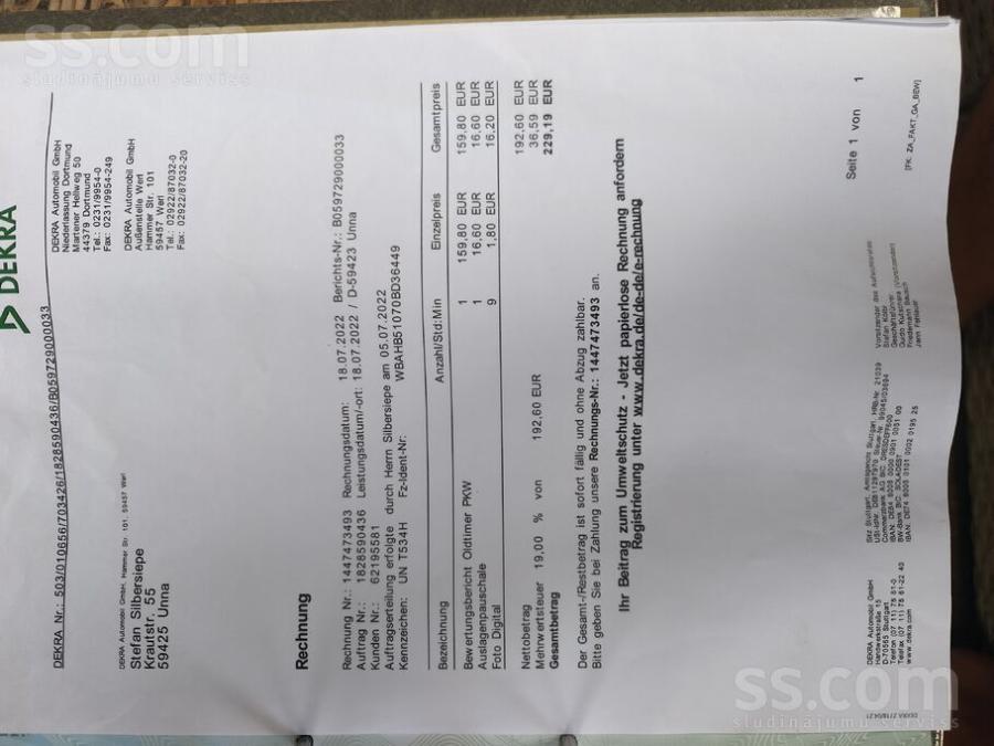 Желтый БМВ 520 1990 в Лиепая, объемом двигателя 2.00 л и пробегом 207 тыс. км за 7750 €, фото 19 на AUTOMOTO.COM.LV