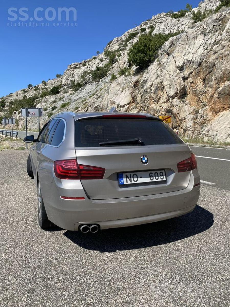 Yellow BMW 520 2013 in Riga, with an engine capacity of 2.00 L and mileage of 245 thousand km for 7500 €, photo 5 on AUTOMOTO.COM.LV