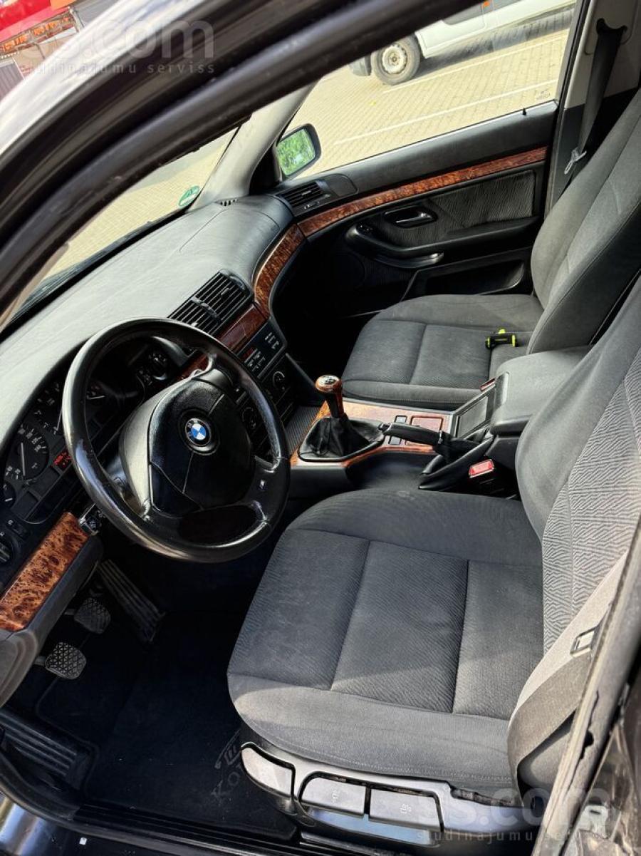 Melns BMW 523 1999 Rīga, ar dzinēja tilpumu 2.50 L un nobraukumu 347 tūkst. km par 2999 €, foto 7 vietnē AUTOMOTO.COM.LV