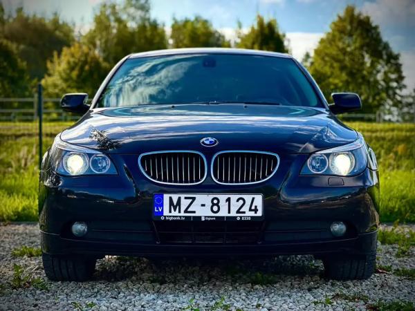Black BMW 523 2006 in Jelgava, with an engine capacity of 2.50 L and mileage of 332 thousand km for 3700 €, photo 2 on AUTOMOTO.COM.LV