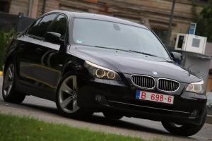 Black BMW 523 2008 in Riga, with an engine capacity of 2.50 L and mileage of 173 thousand km for 5390 €, photo 4 on AUTOMOTO.COM.LV