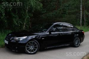 Black BMW 523 2008 in Riga, with an engine capacity of 2.50 L and mileage of 250 thousand km for 5500 €, photo 3 on AUTOMOTO.COM.LV