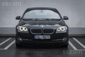 Black BMW 523 2010 in Riga, with an engine capacity of 3.00 L and mileage of 0 thousand km for 11500 €, photo 2 on AUTOMOTO.COM.LV