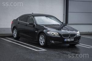 Black BMW 523 2010 in Riga, with an engine capacity of 3.00 L and mileage of 0 thousand km for 11500 €, photo 3 on AUTOMOTO.COM.LV